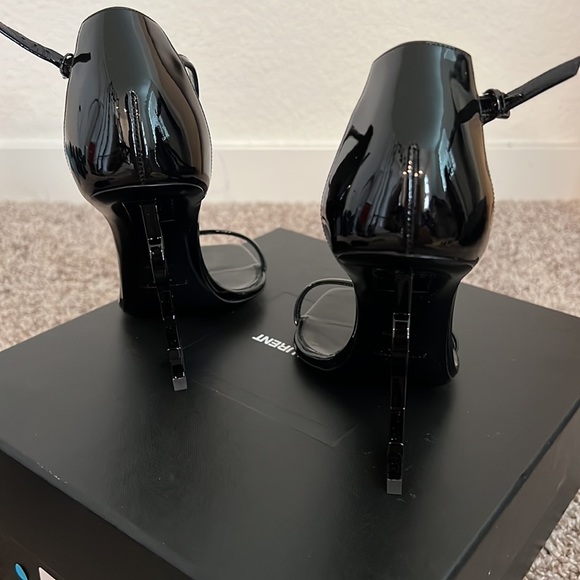 Yves Saint Laurent | Shoes | Ysl Opyum Sandals In Patent Leather | Poshmark